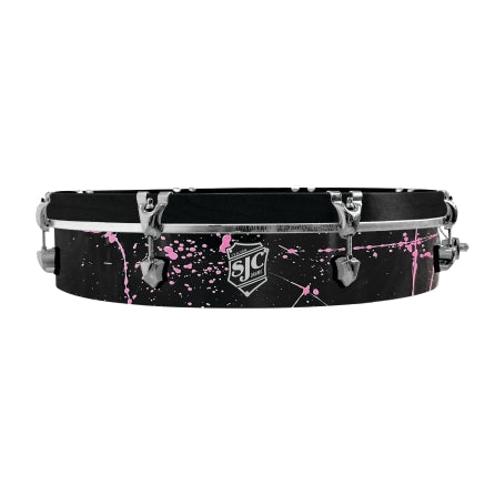 SJC Navigator UFO 4x20 Black with Pink Splatter - Chrome Hardware ...