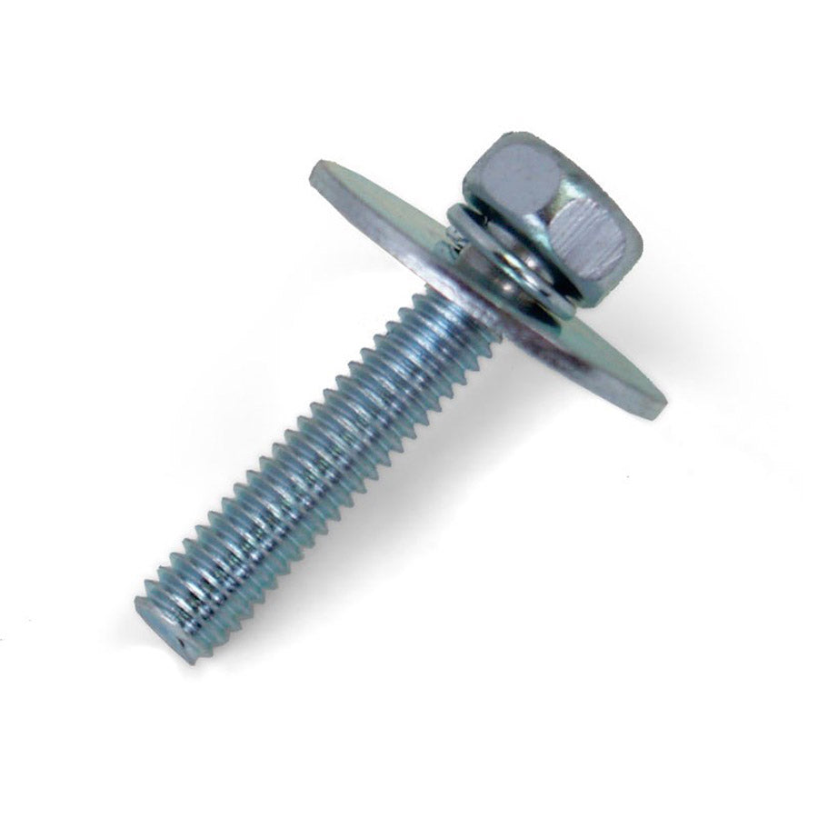 Lug Screw - M4 x 20mm Chrome Screw with Washer — Drum Supply
