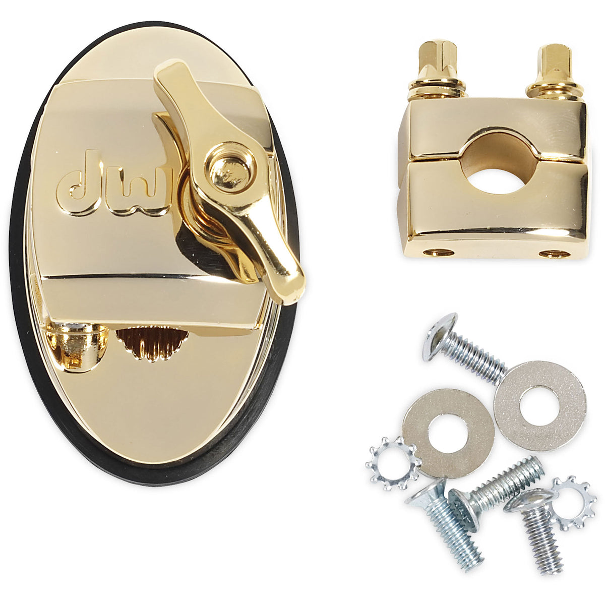 DW Hinged Tom & Floor Tom Bracket - Gold — Drum Supply