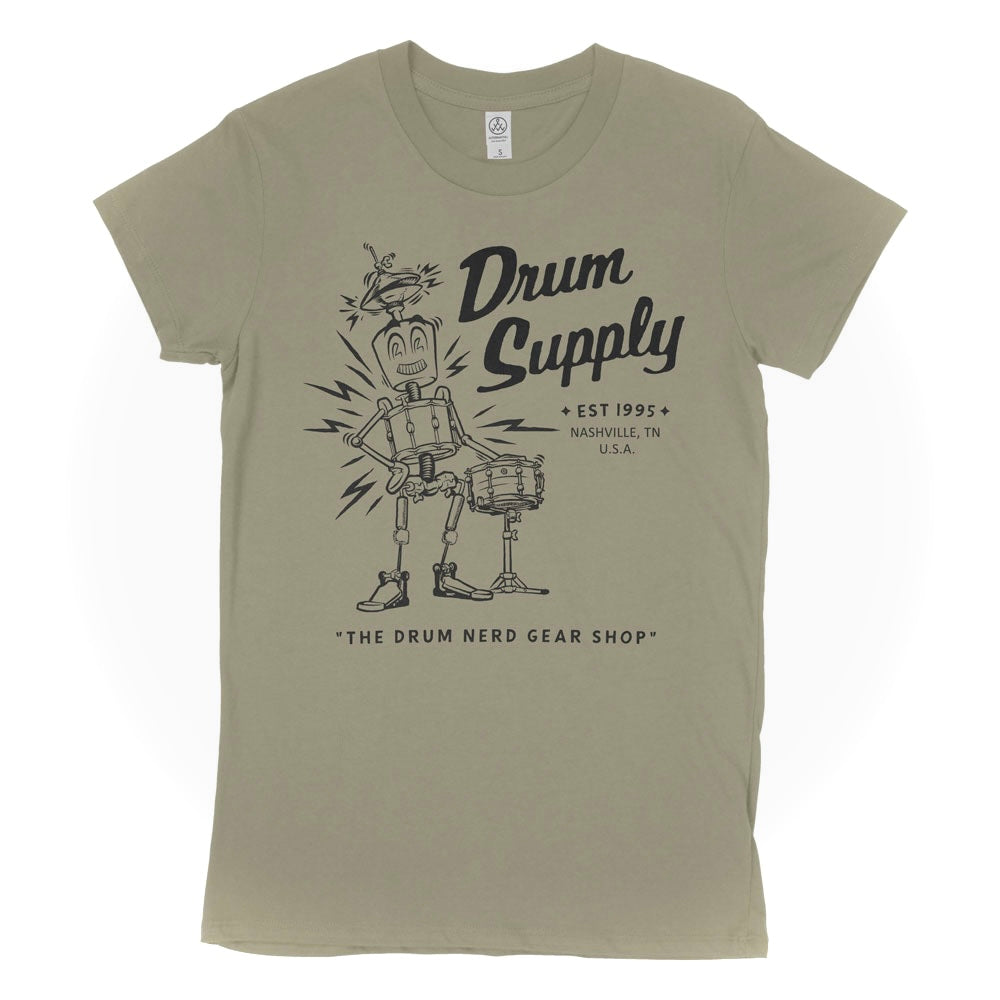 Drum Supply T shirt - Robot Drum Guy