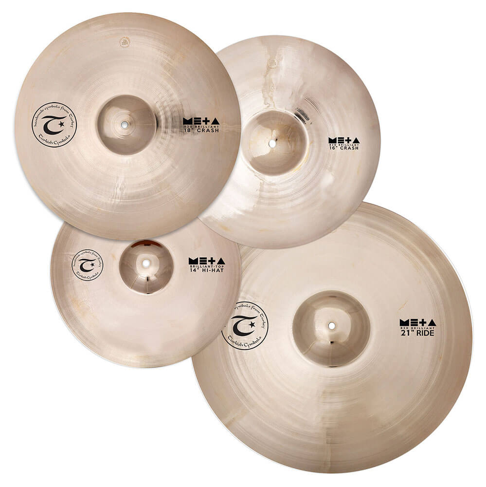 Turkish Meta Cymbal Set 14/16/18/21 — Drum Supply