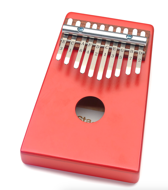 Stagg 10 Note Kalimba - Red — Drum Supply