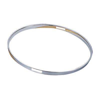 14" Single Flange Hoop Snare Side - Chrome (over brass) COB — Drum Supply
