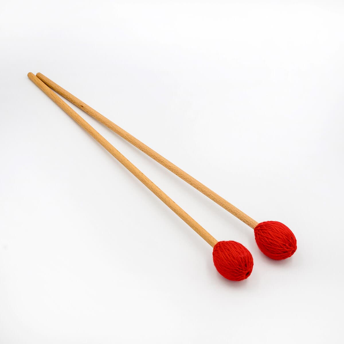 Cardinal Marimba Mallets Soft Red Yarn — Drum Supply
