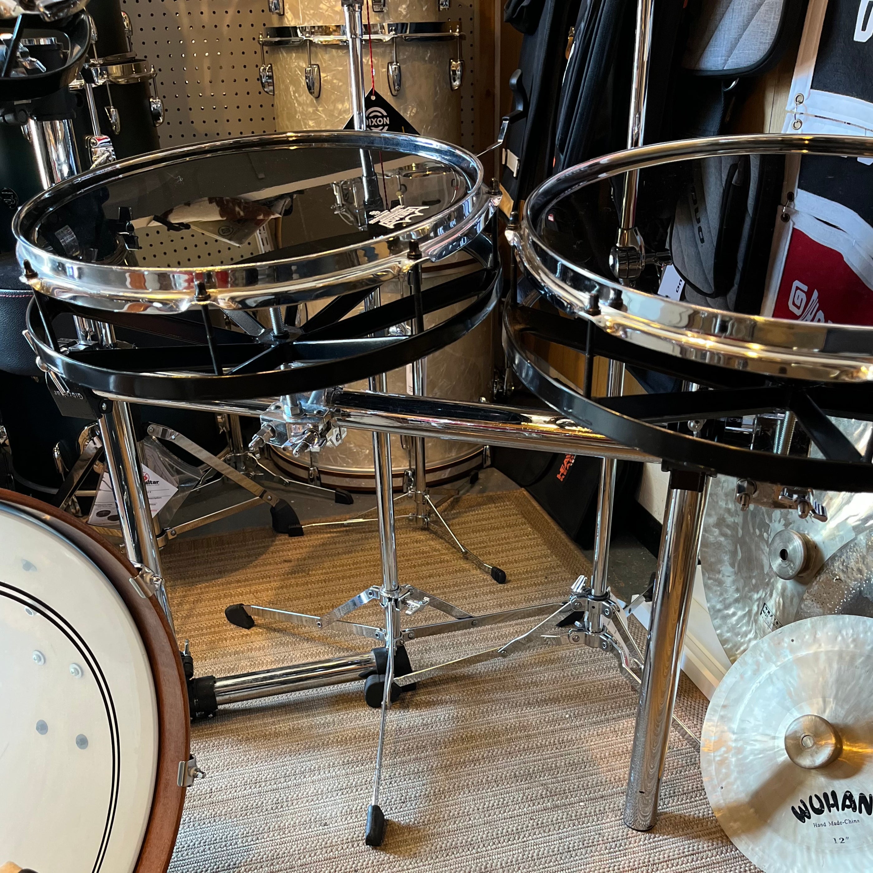 REMO RotoTom kit 8/10/12/16/18 + custom rack — Drum Supply