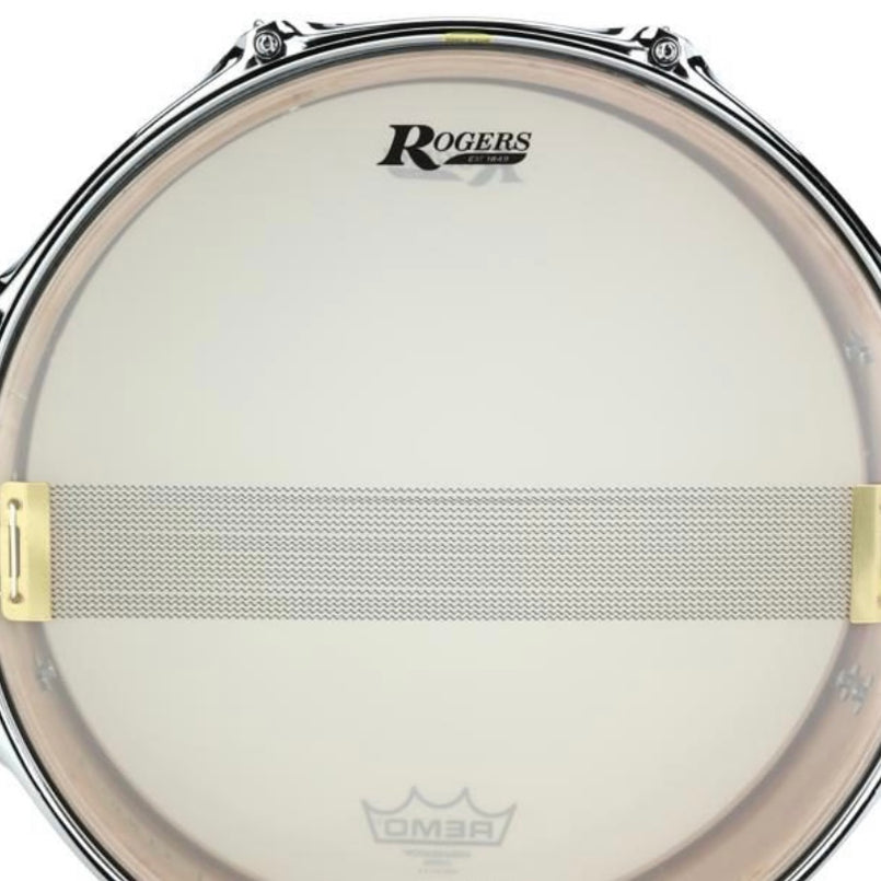 Rogers Snare Drum - 6.5 x 14 Tower Satin Black/Gold — Drum Supply