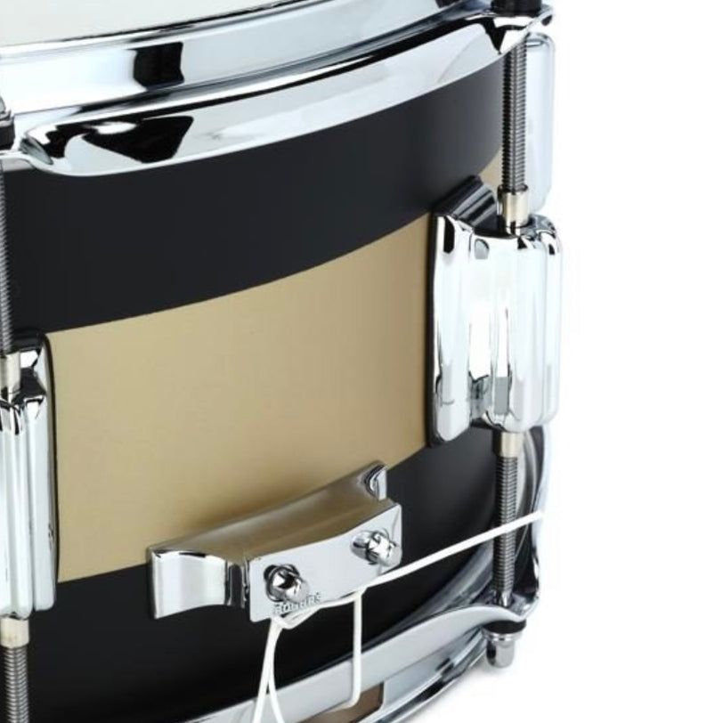 Rogers Snare Drum - 6.5 x 14 Tower Satin Black/Gold — Drum Supply
